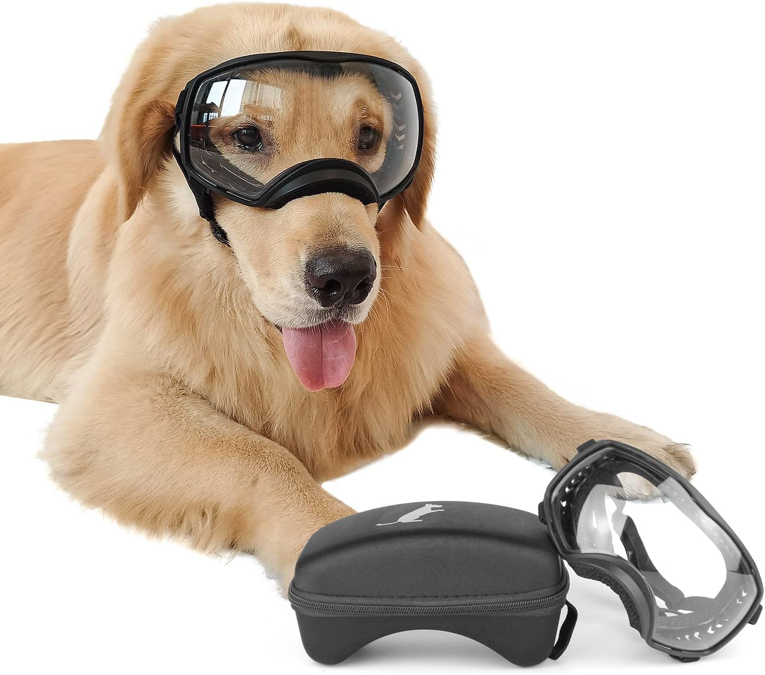 Amazon.com : Doggles Originalz Medium Frame Goggles for Dogs with Smoke ...