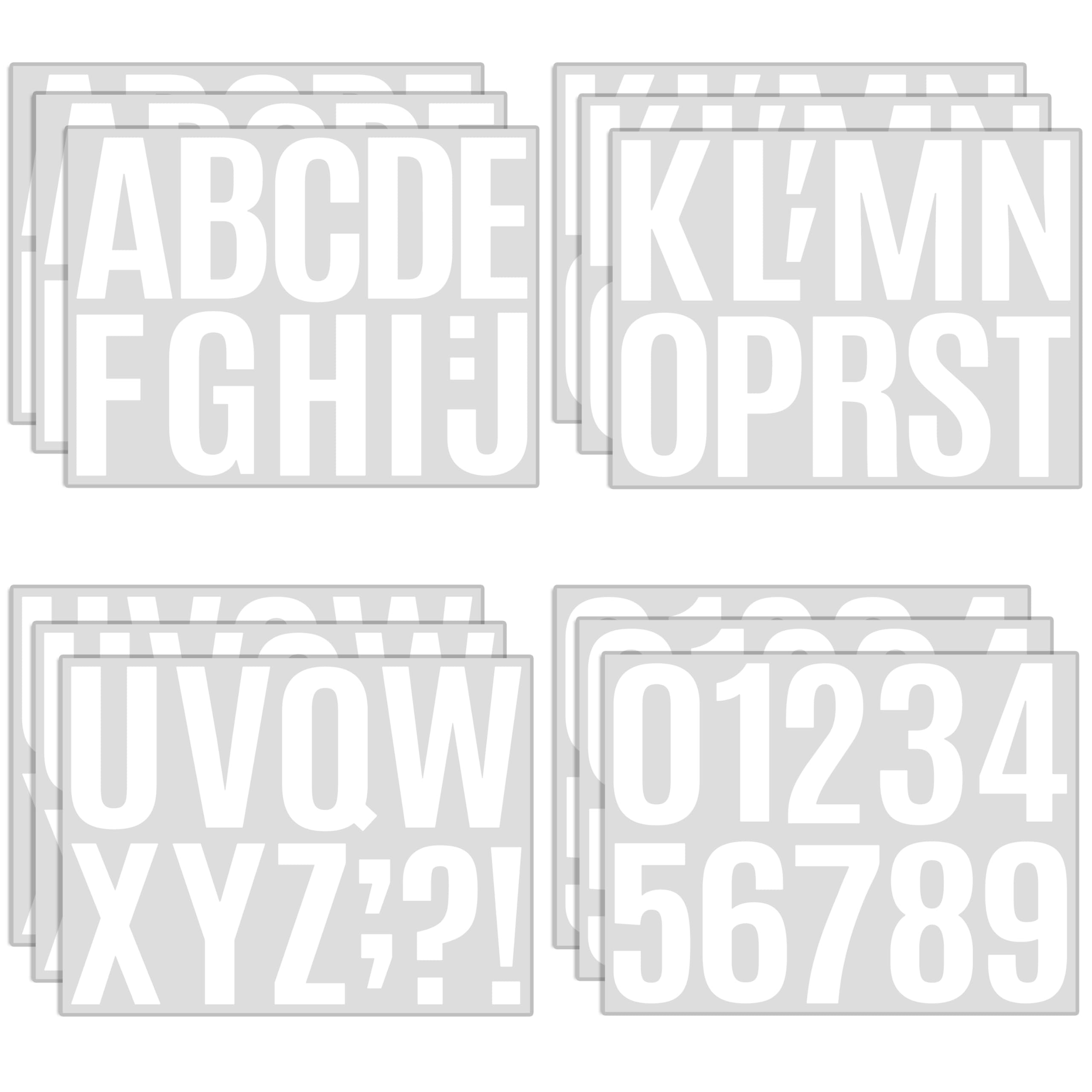 Snapklik.com : 4 Inch Large Vinyl Letter Stickers 14 Sheets Alphabet ...