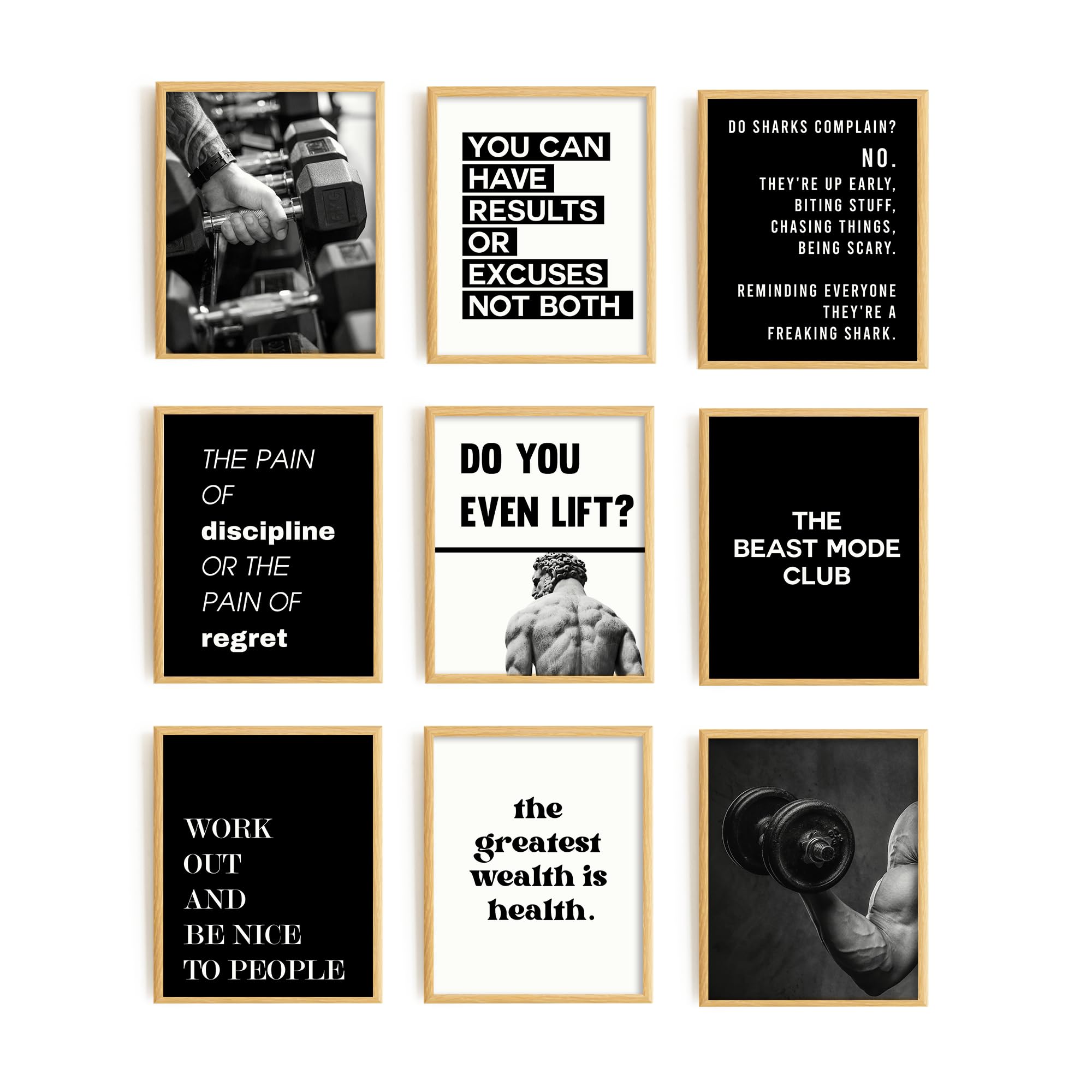 Amazon.com: Set 9 Inspirational Wall Decor, Motivational Wall Decor ...