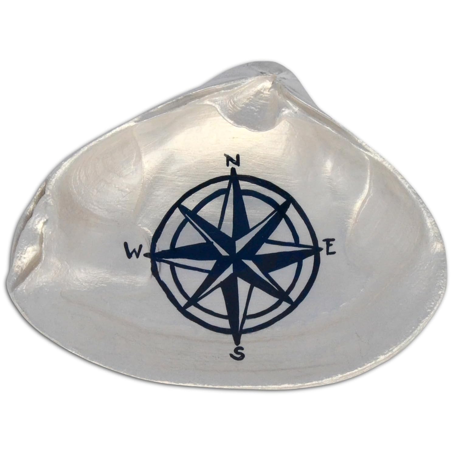 Amazon.com: Compass Rose Shell Dish - Spoon Rest, Ring Dish, Jewelry ...