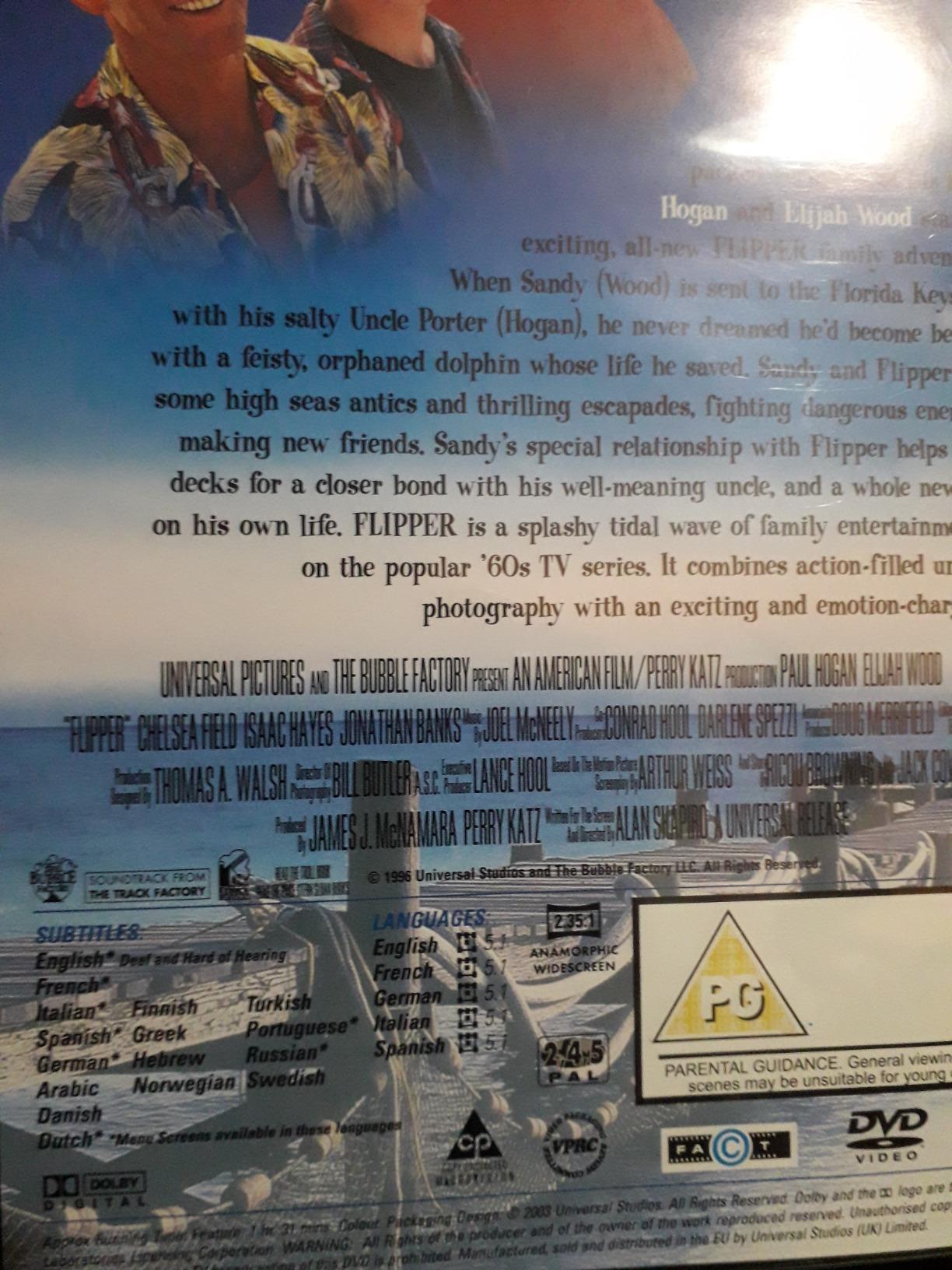 Flipper [DVD]: Amazon.es: Paul Hogan, Elijah Wood, Jonathan Banks ...