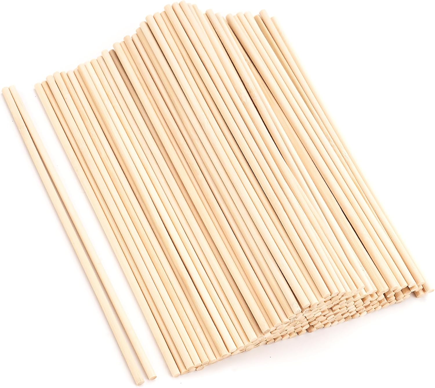 Amazon.com: 60Pcs Wooden Dowel Rods 1/4 x 12 Inch Precut Wooden Rod ...
