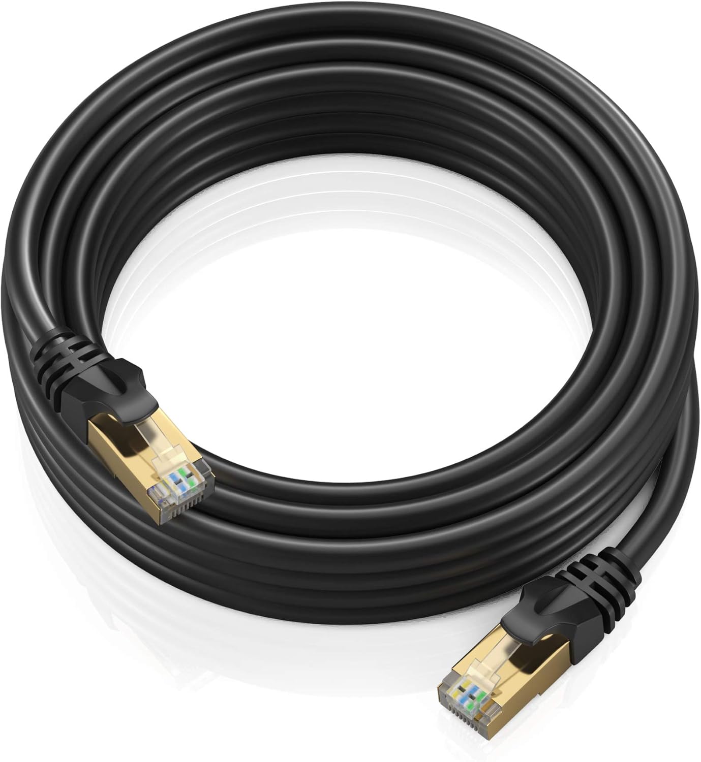 Black Ethernet Cable, 20 ft Ethernet Cable Cat 7, Cat 7 Ethernet Cable ...
