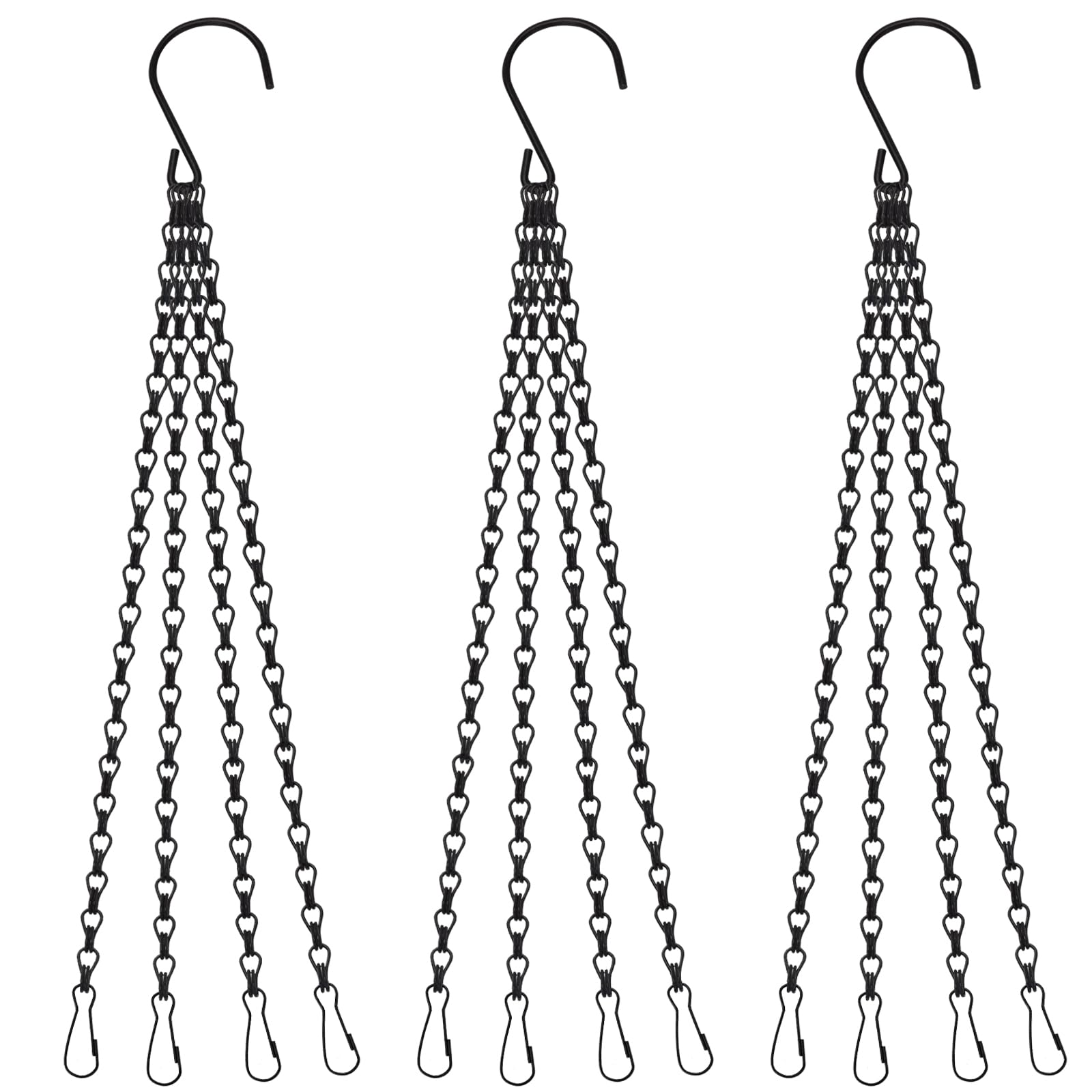Amazon.com: 3 Pcs Hanging Baskets Chains 4 Leads Hanging Chains 23 ...