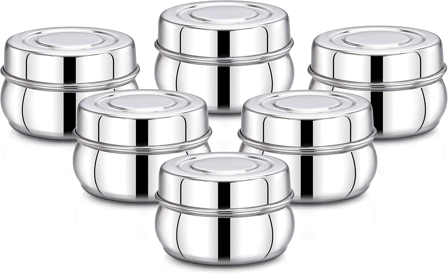 Amazon.com: Expresso Stainless Steel Small / Mini Box Dabba/Container ...
