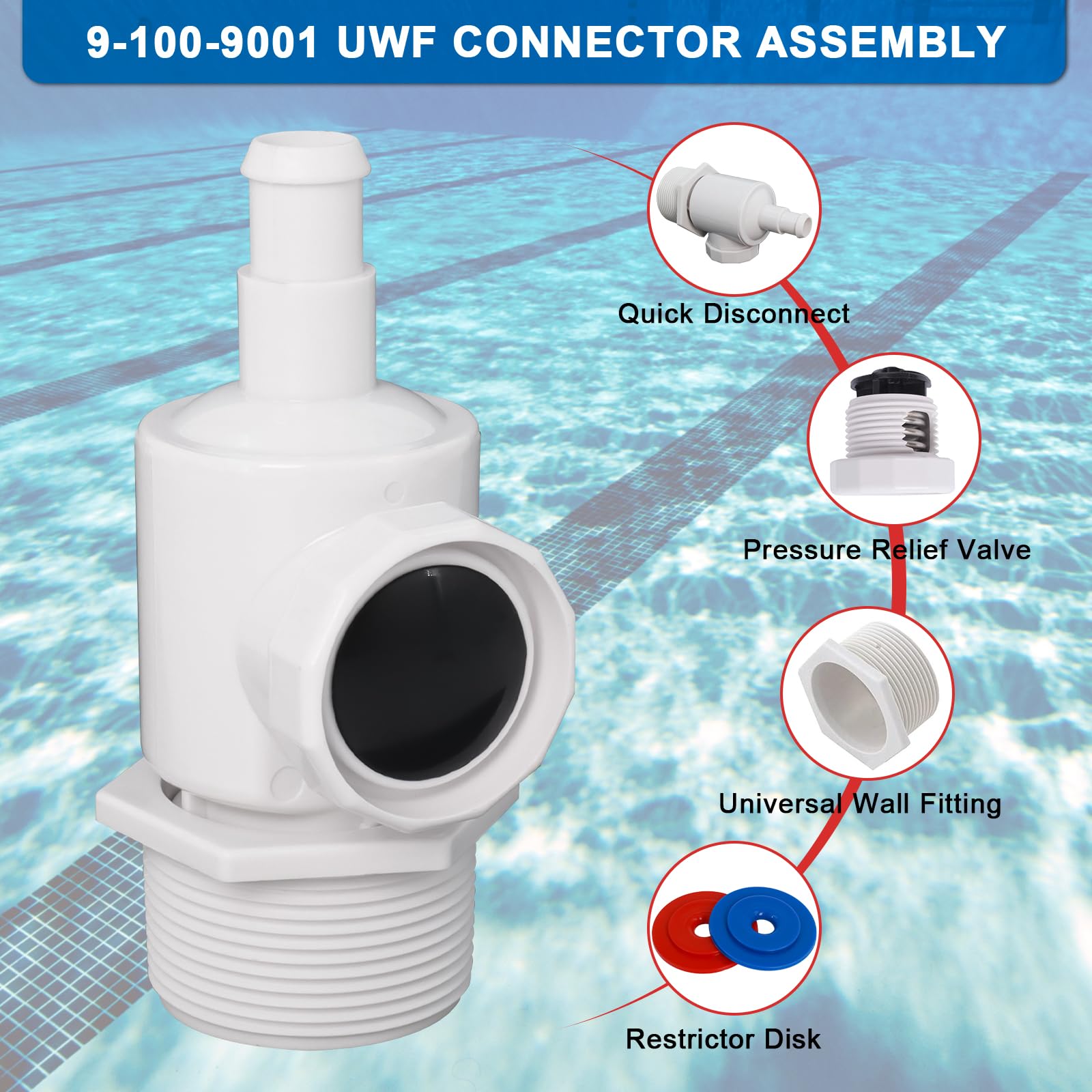 Snapklik.com : Podoy 9-100-9001 UWF Connector Assembly Replacement ...