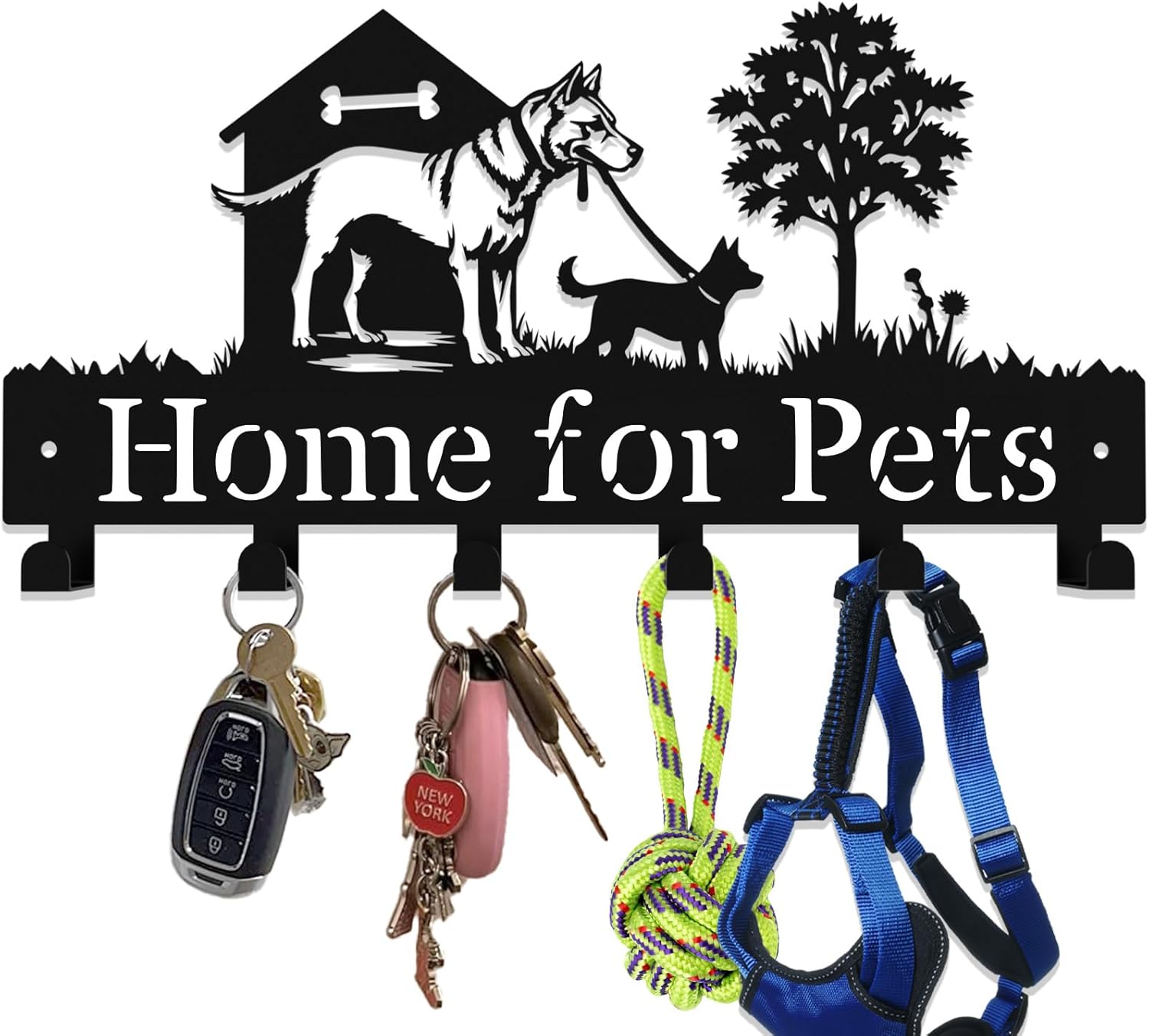 Amazon.com: useNumber Custom Dog-Themed Key Hook Wall Decor ...