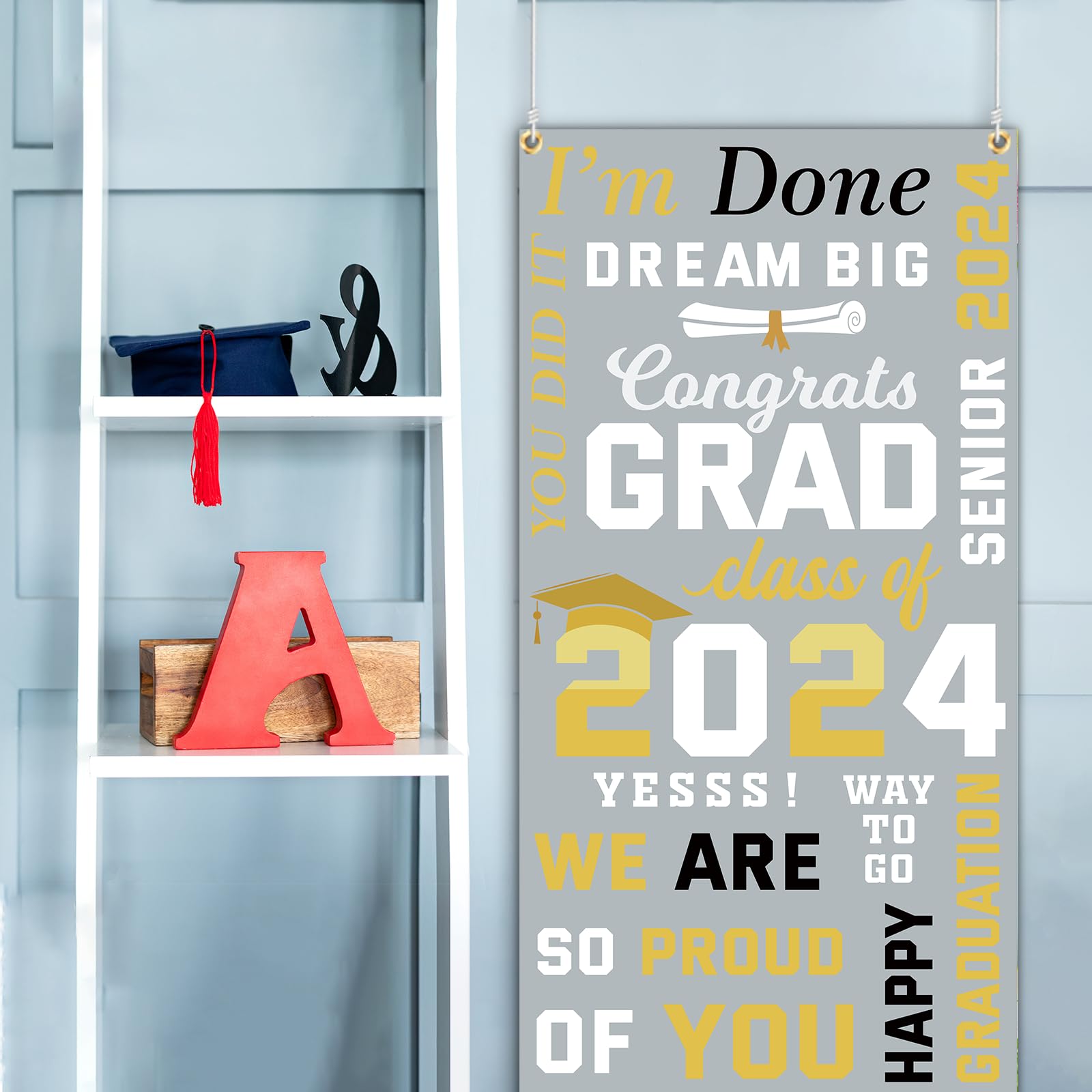 Snapklik.com : GREHUMOR Congrats Grad Door Banner Class Of 2024 Door ...
