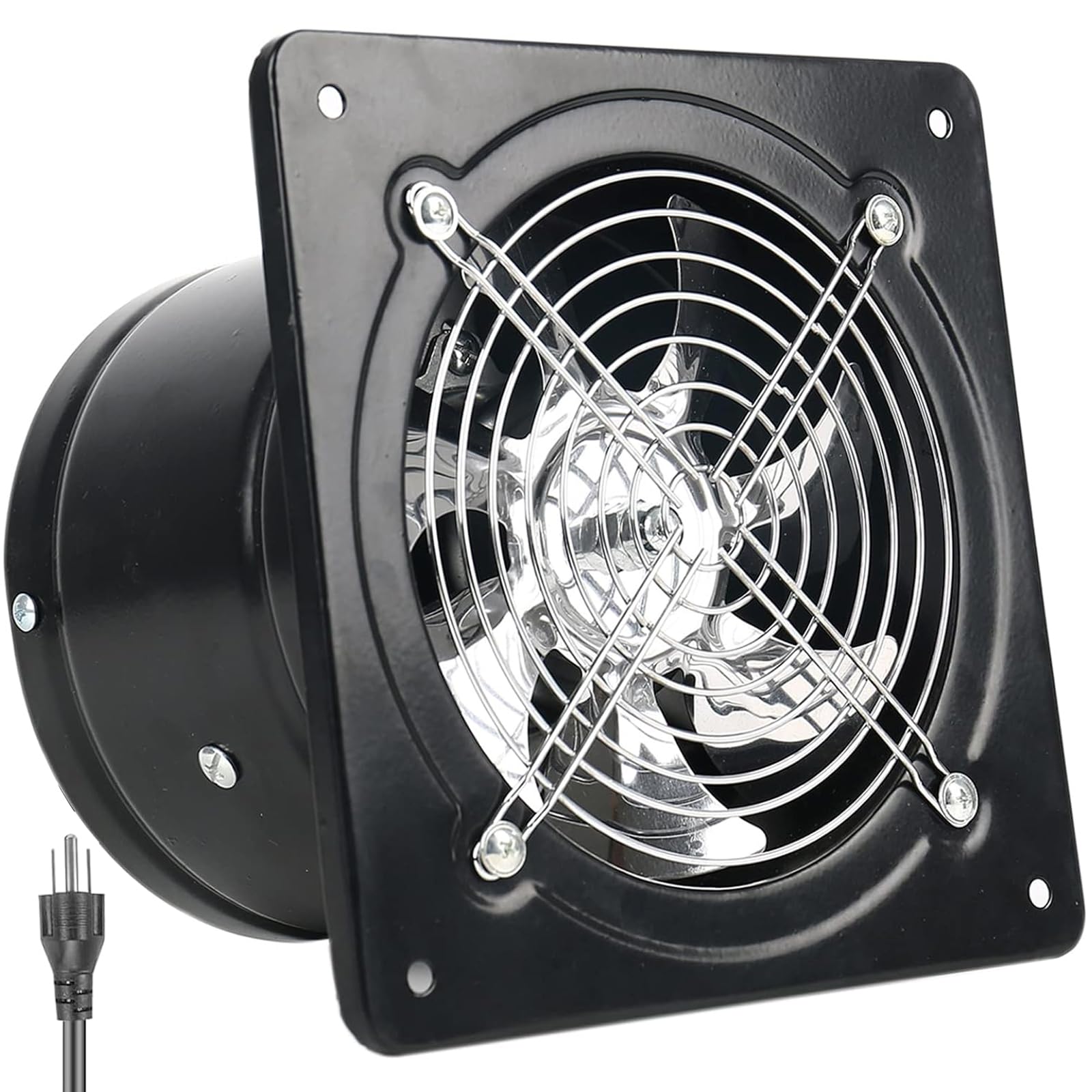 Fepinc Exhaust Fan with Plug, 12 inch 1560CFM Through-the-Wall ...