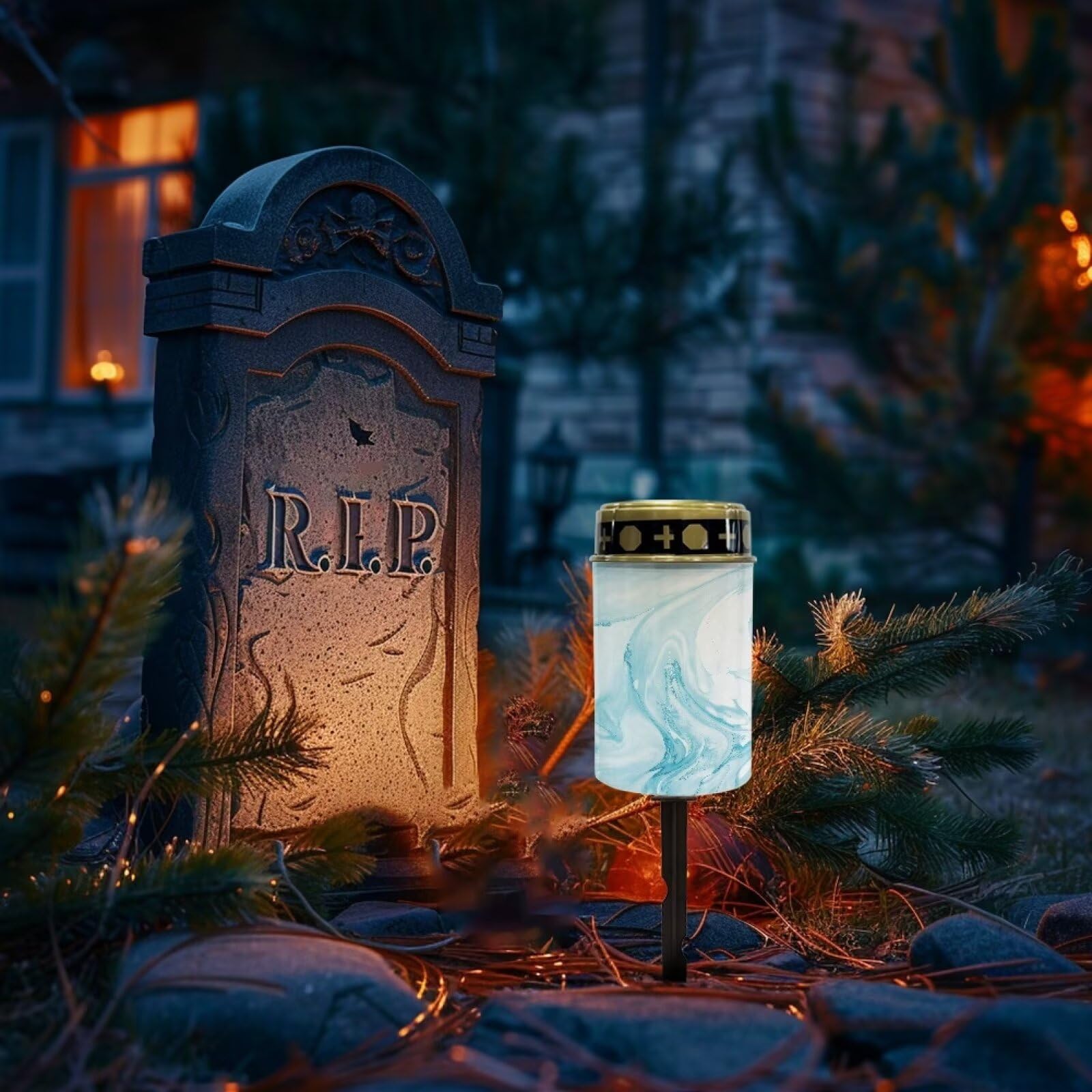 Solar Powered Cemetery Lights Solar Light Candle Cemetery Graveyard