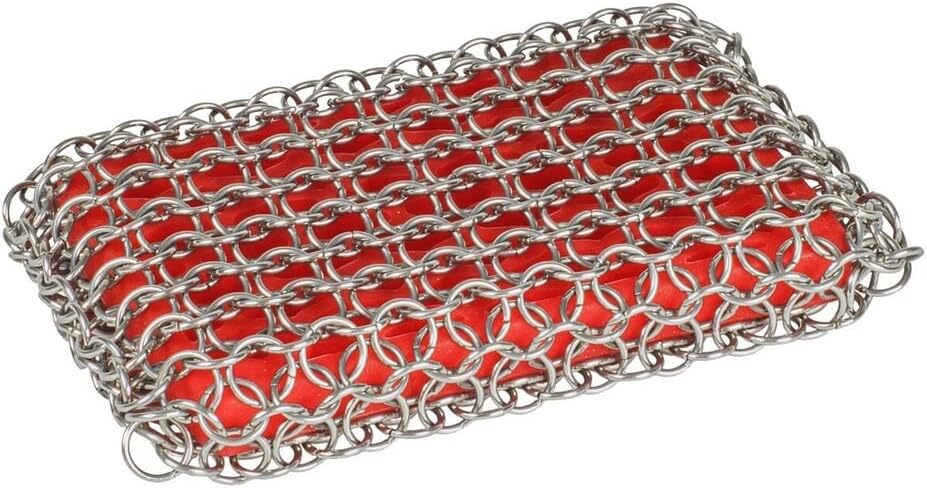 Lodge Red Chainmail Scrubbing Pad/Tampon en Paille de fer : Amazon.ca ...