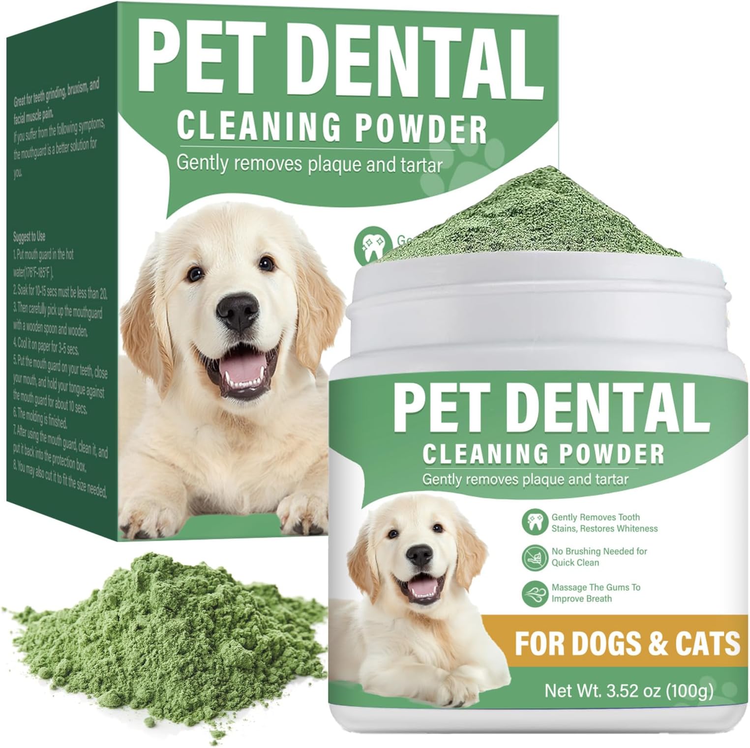 Amazon.com: Dog Dental Powder, Dog Teeth Cleaning Powder for Dog Breath ...