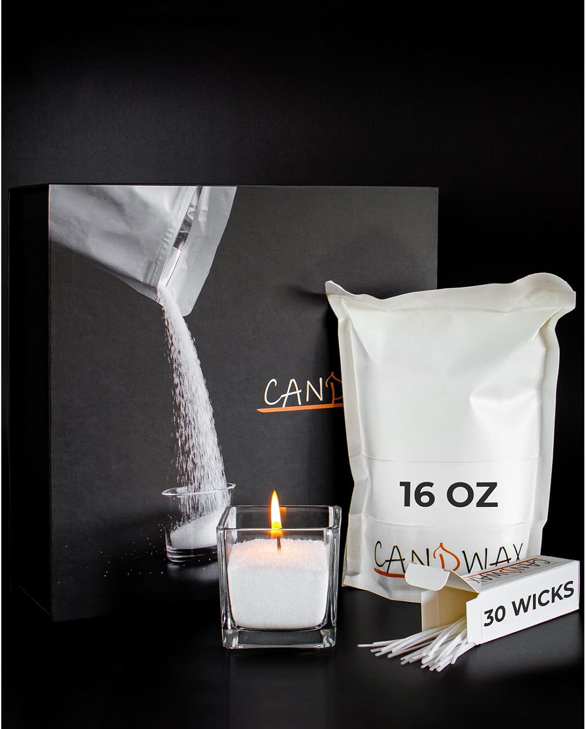 Amazon.com: CANDWAX Pearled Candle Wax Sand 16 Oz (450g) - Gift Candle ...