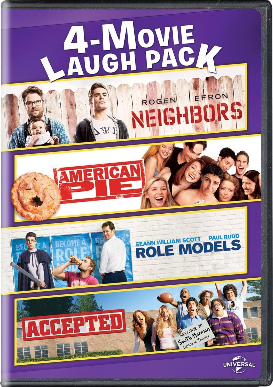 Amazon.com: Neighbors / American Pie / Role Models / Accepted 4-Movie ...