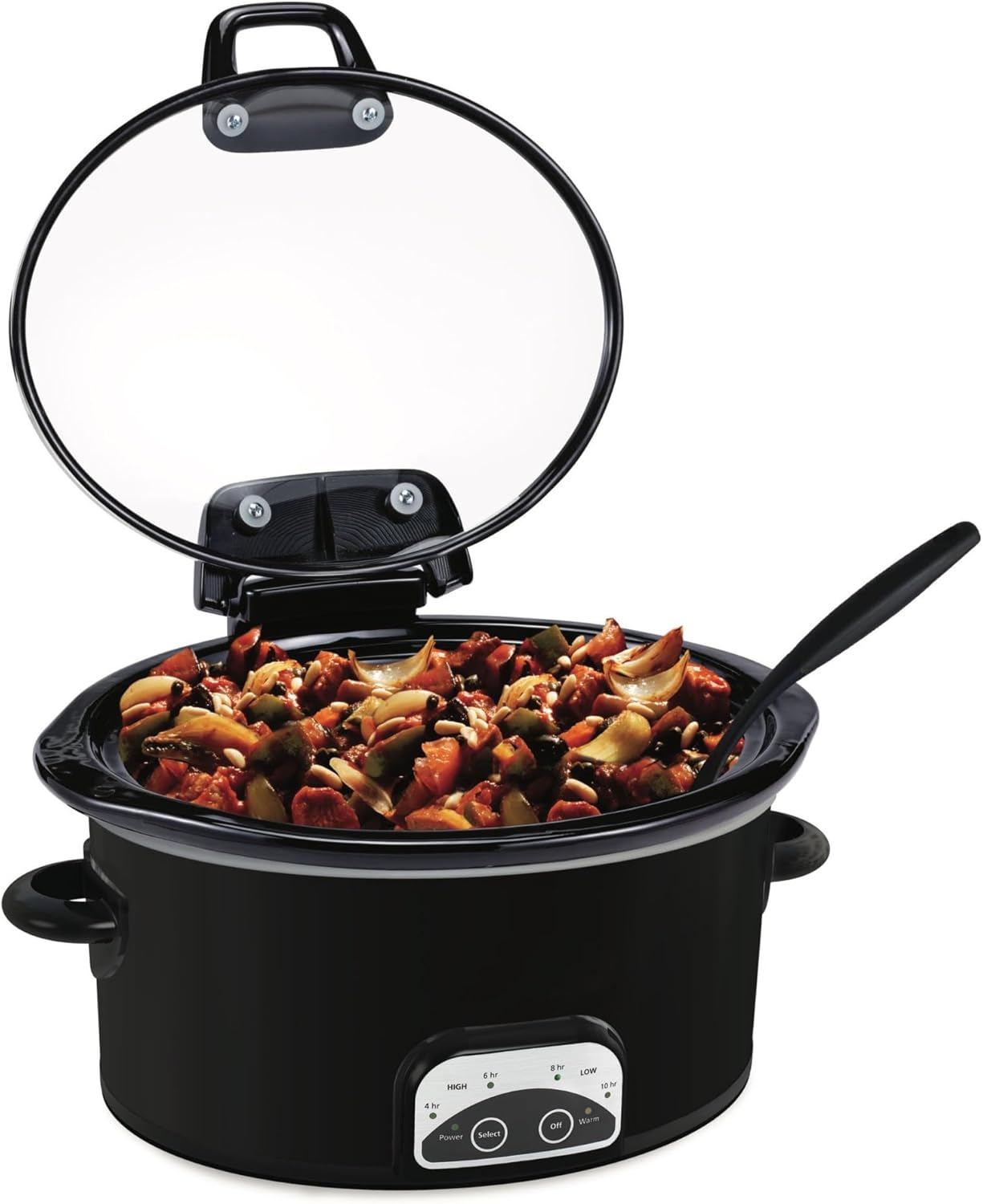 Amazon.com: 4.5-Quart Lift & Serve Hinged Lid Slow Cooker, One-Touch ...