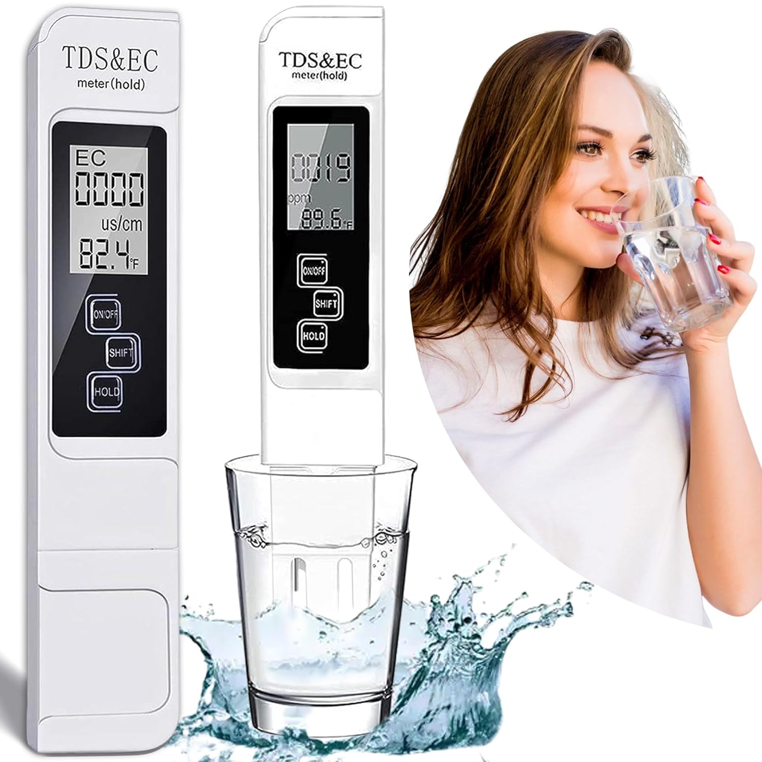 TDS Meter Digital Water Tester - 3 in 1 TDS, Temperature and EC Meter ...