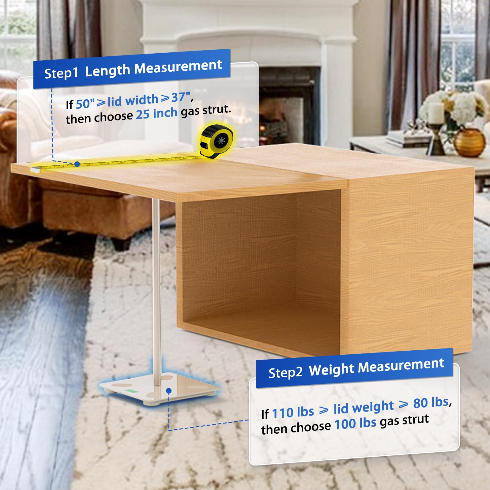 Snapklik.com : ARANA 25 Inch 100 Lb Gas Prop Strut Shock 25" 445N/100LB ...