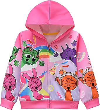 Amazon.com: Sprunki Hooded Zipper Jacket Sprunki Game Costume Boys ...