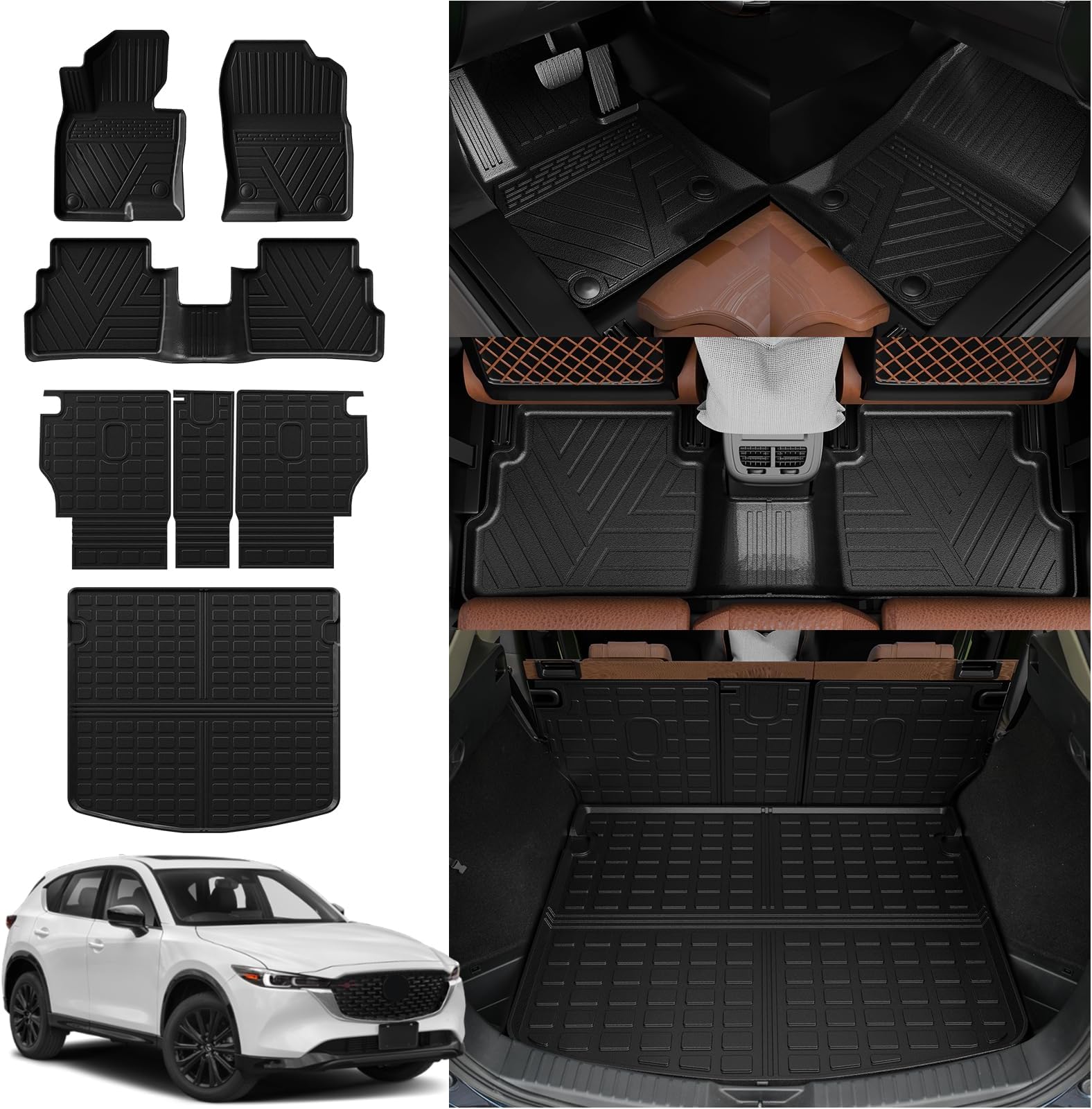 Amazon.com: Rongtaod Floor Mats Compatible with 2023 2024 2025 Mazda ...