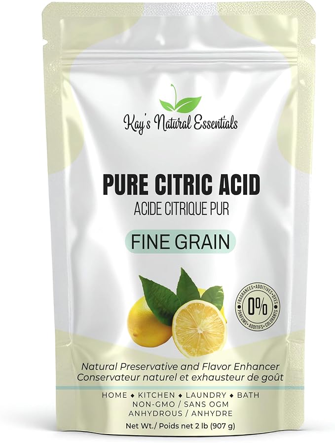 Pure Citric Acid Powder 2 LB – Anhydrous & Food Grade – Fine Grain, Non ...