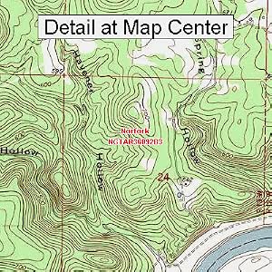 Amazon.com : USGS Topographic Quadrangle Map - Norfork, Arkansas ...