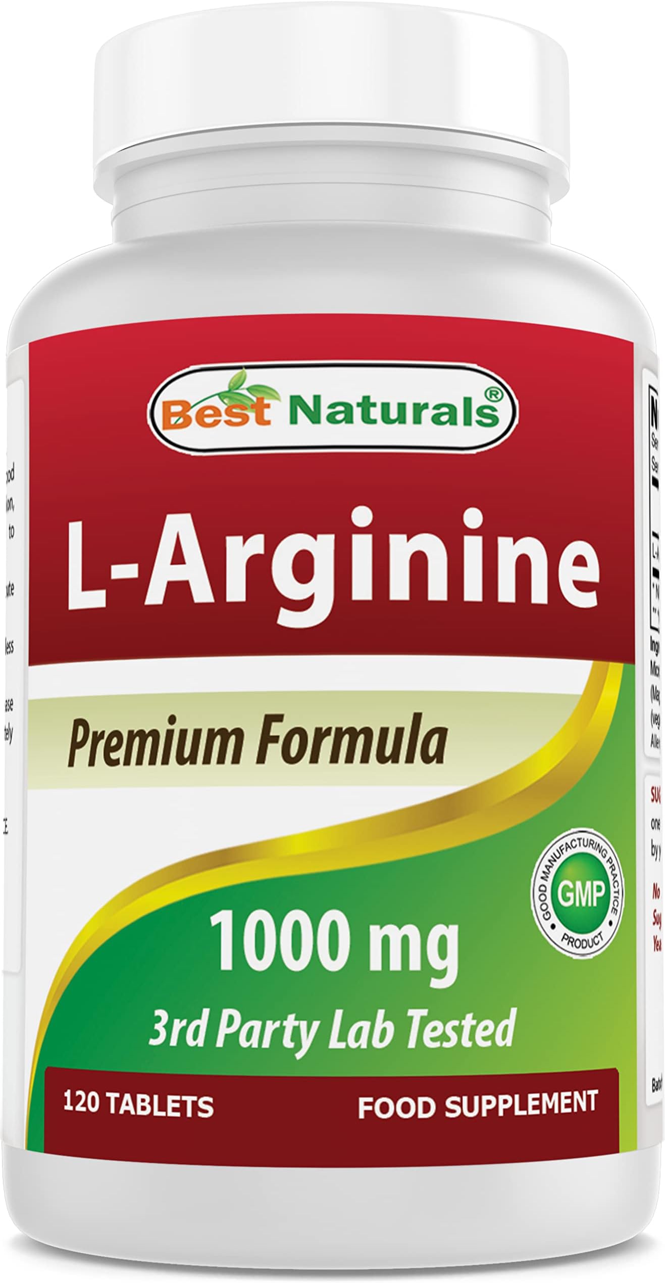 Amazon.com: Best Naturals 3 Pack L-Arginine 1000 mg 120 Tablets ...