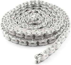 Amazon.com: Qtqgoitem 2.4m 8ft 0.37" Pitch Industrial Plastic Roller ...