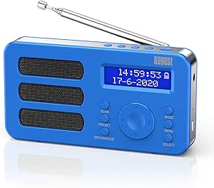 Portable DAB Radio - August MB225 - DAB/DAB +/FM - RDS Function, 40 ...
