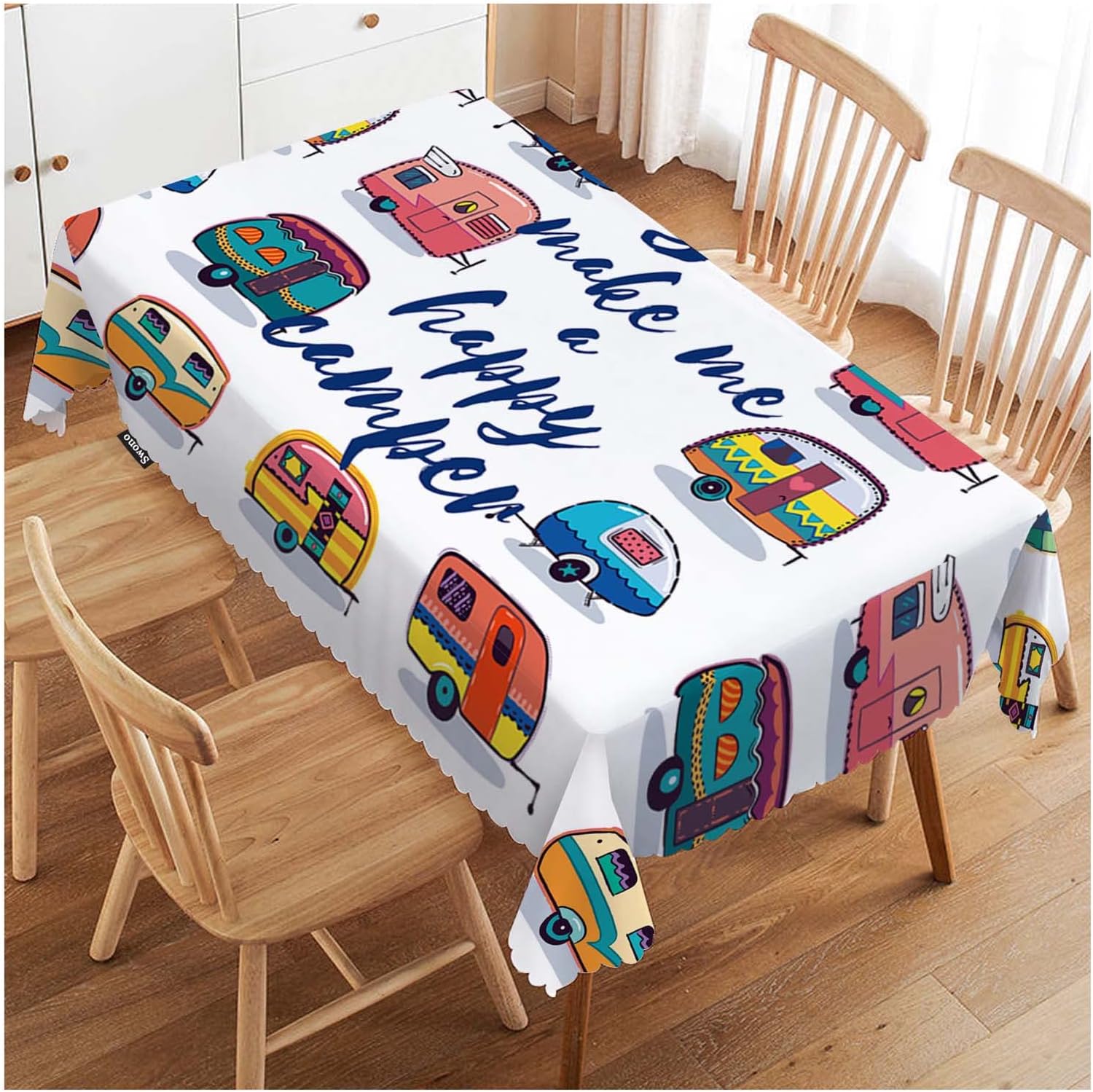 Amazon.com: Swono Cars Cute Rectangular Tablecloth Cartoon Cars You ...