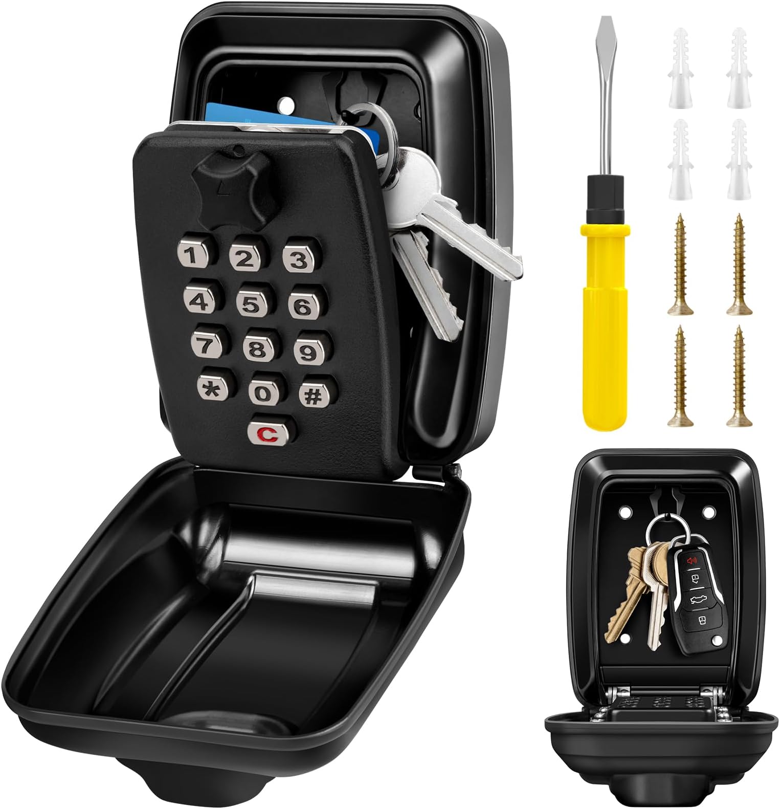 Amazon.com: Pochar Outdoor Large Key Drop Box - Commercial Grade Heavy ...