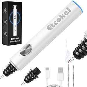 Amazon.com: Etcokei Thread Burner with A Replacement Tip, Rechargeable ...