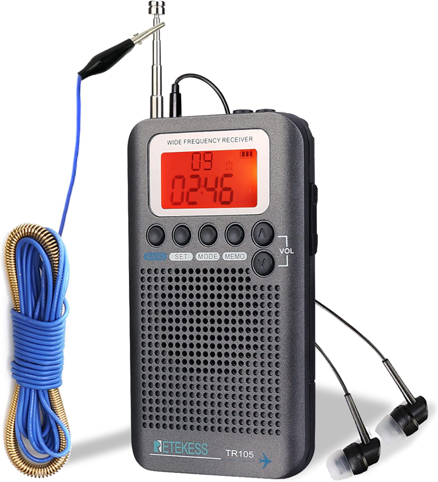 Amazon.com: Retekess TR105 Airband Radio, Portable FM AM SW CB AIR All ...