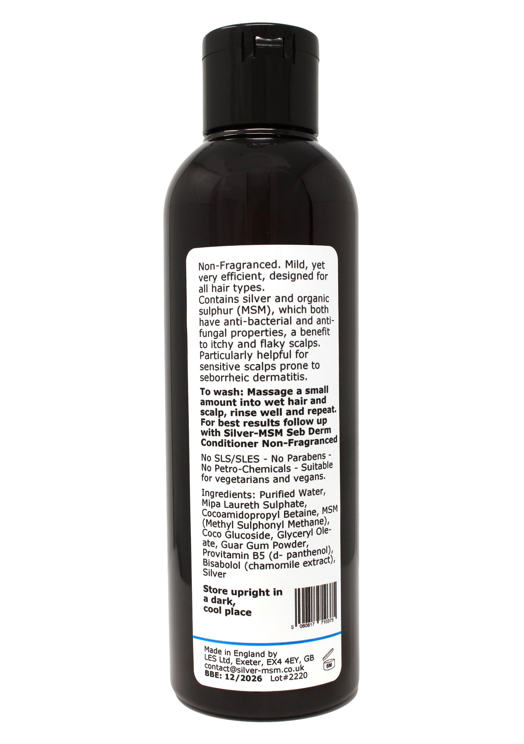 argentum plus Silver-MSM Seb Derm Shampoo Non-Fragranced 200 ml | For ...