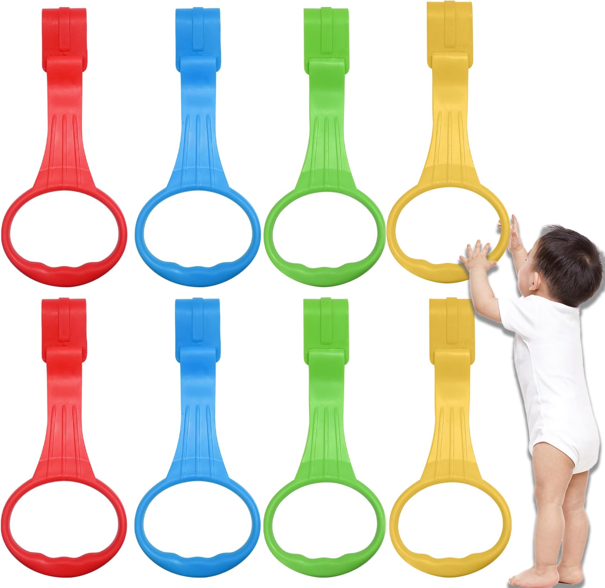 Amazon.com: KALAMANDA Baby Pull Up Rings, 4 Pcs Baby Pull Up Bar for ...