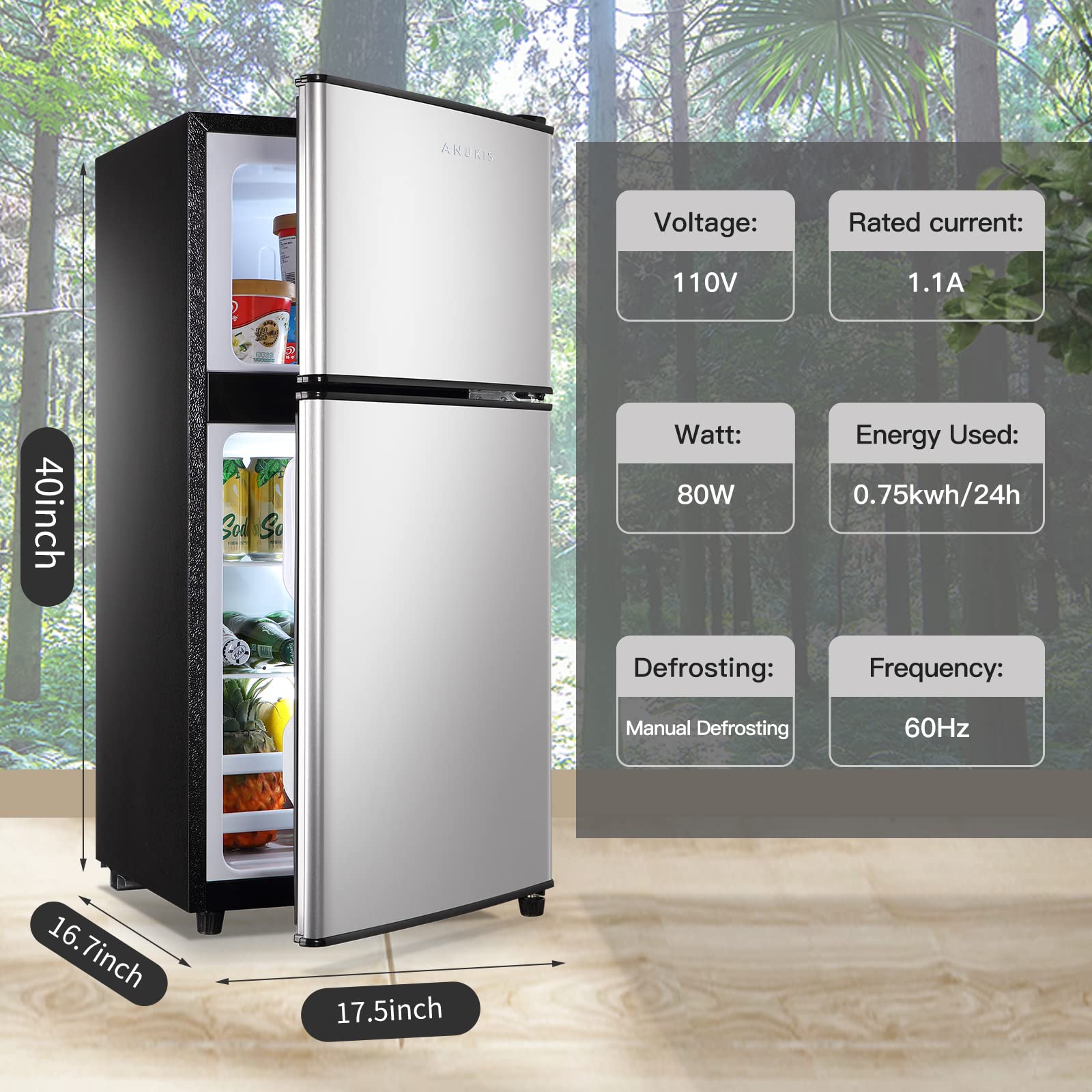 Anukis Compact Refrigerator4....B09N1C8WMQ | Encarguelo.com
