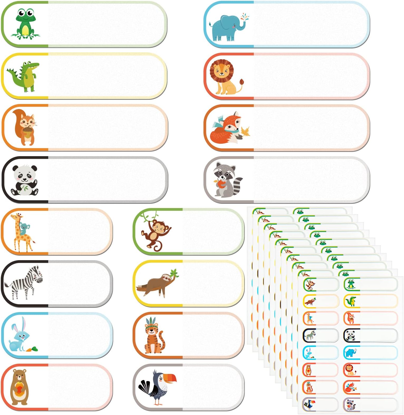 160 Pièces Autocollants de Nom Auto-Adhésifs Étiquettes de Nom Auto ...