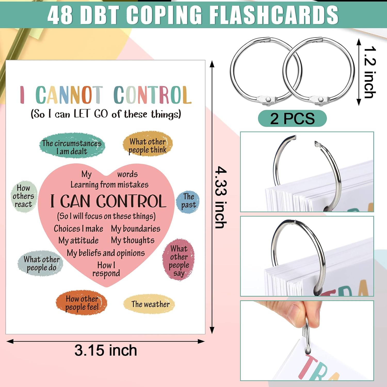 Marspark 48 Pcs DBT Flashcards - Dialectical Philippines | Ubuy