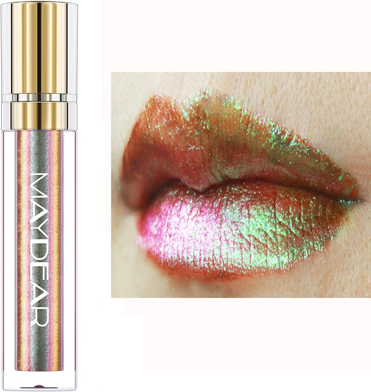 Amazon.com : Maydear Chameleon Lipstick, High Pigmented Green Lipstick ...