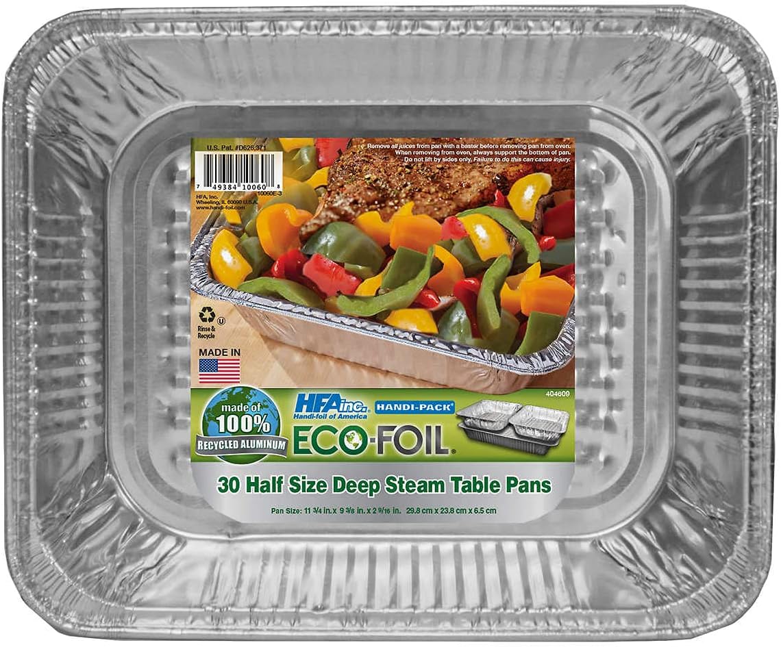 Amazon.com: HFA 404609 Half Size Deep Table Steam Pan, Metallic: Home ...
