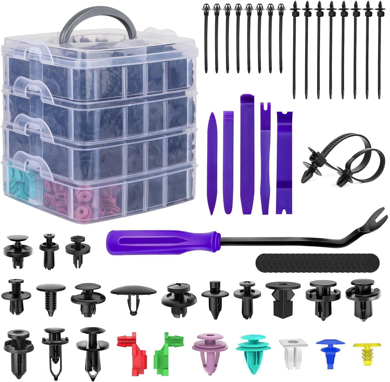 GOOACC - GRC Clips, 240 Piezas de Clips de retención y Extractor de ...