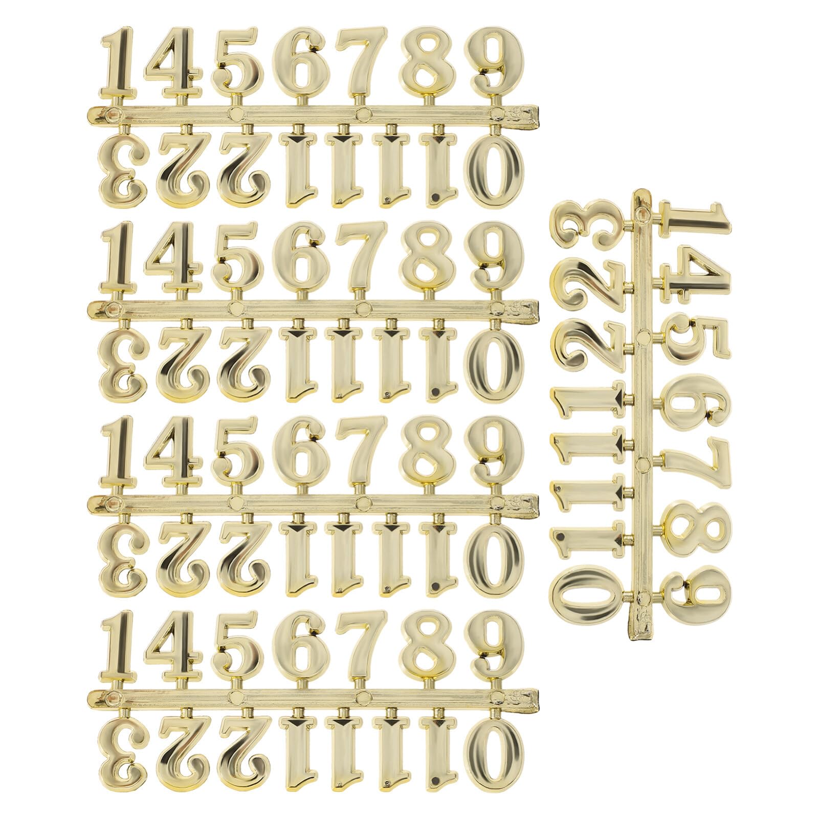 Amazon.com: HOMSFOU DIY Clock Numerals 5 Set Clock Numerals Kit Digital ...