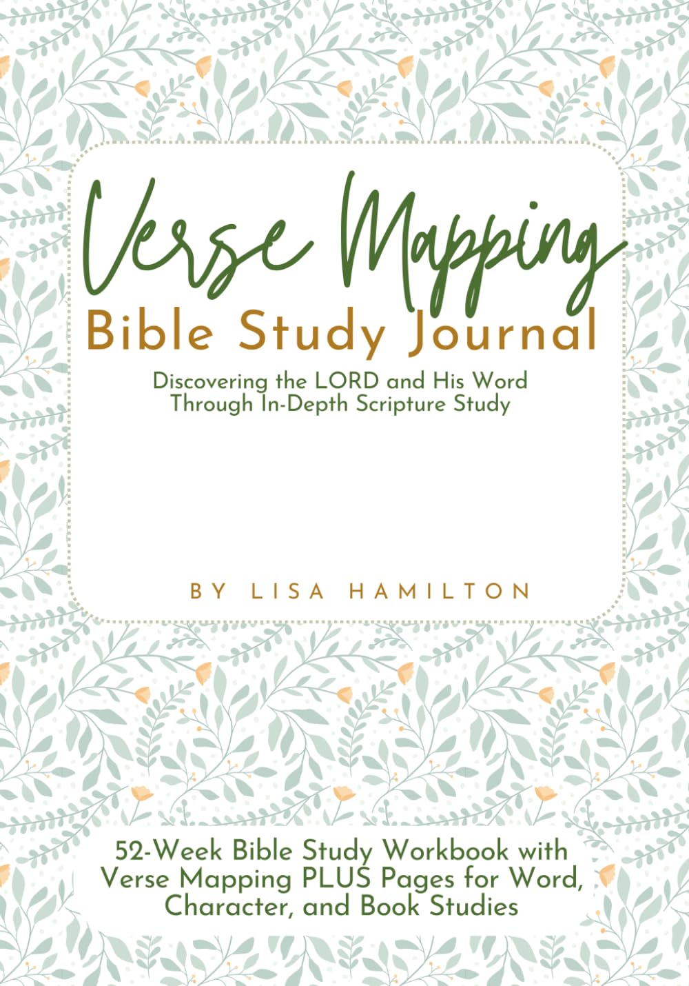 Verse Mapping Bible Study Journal - In-Depth Personal Scripture Study ...