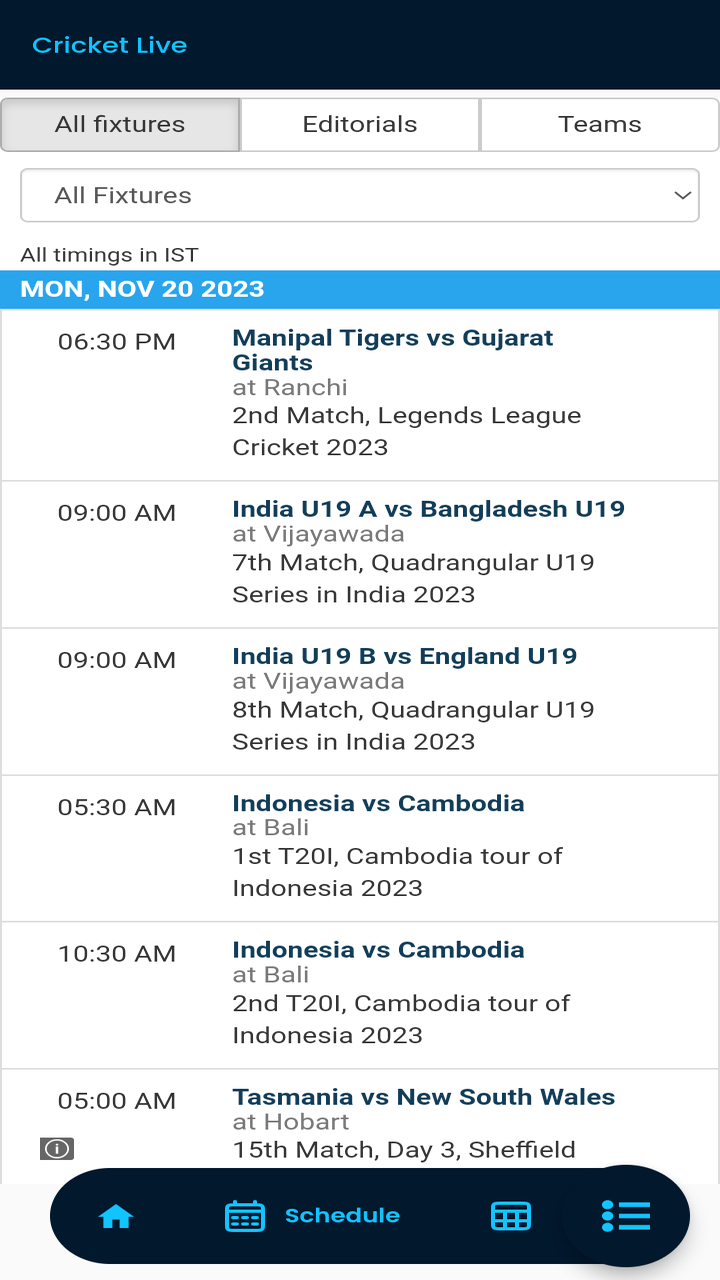Cricket Live - App on Amazon Appstore