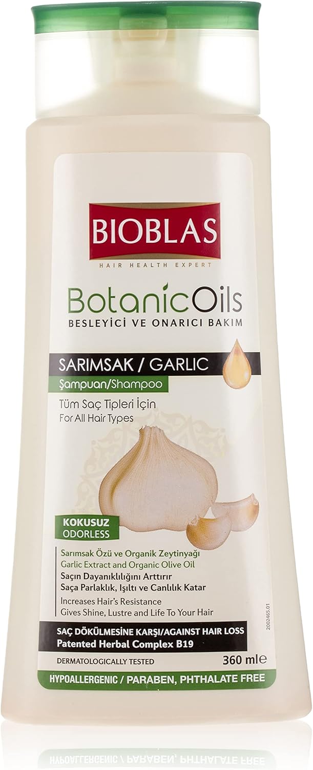 BIOBLAS BOTANIC OILS GARLIC SHAMPOO 360ML: Buy Online at Best Price in ...