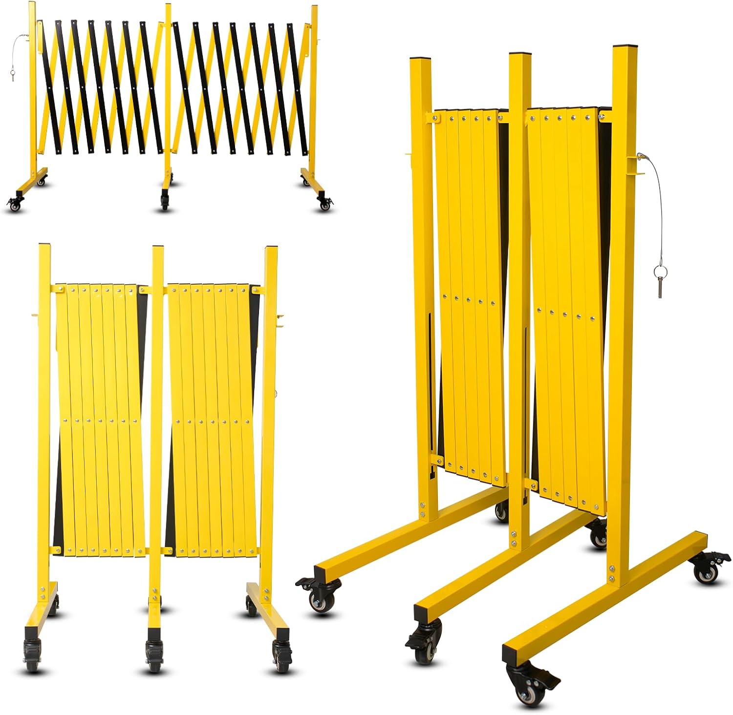 Amazon.com: Ntiibcuy Metal Expandable Barricade｜17FT Folding Security ...