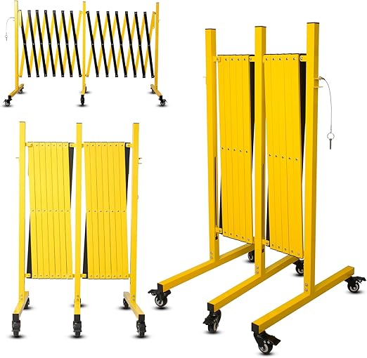 Amazon.com: Ntiibcuy Metal Expandable Barricade｜17FT Folding Security ...