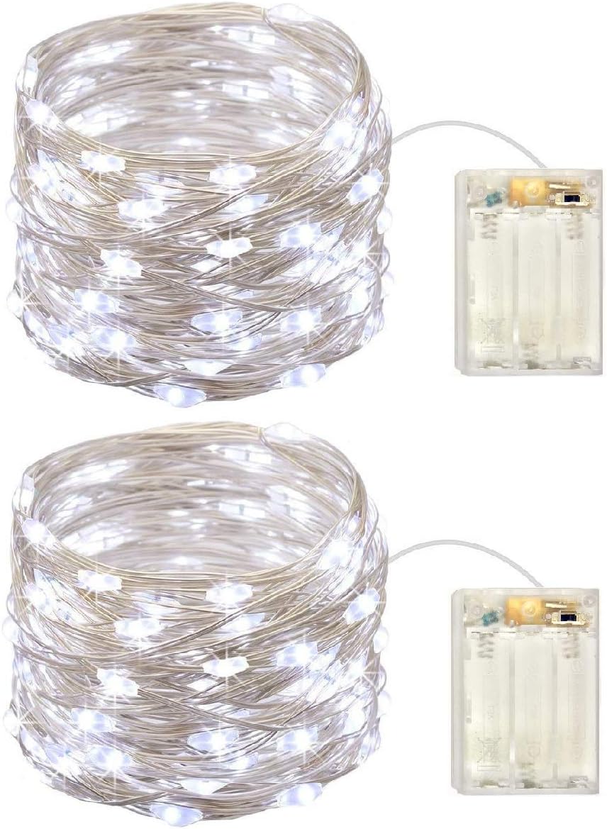 Amazon.com: 2 Pack Battery Operated Mini Led Lights,Indoor Fairy Lights ...