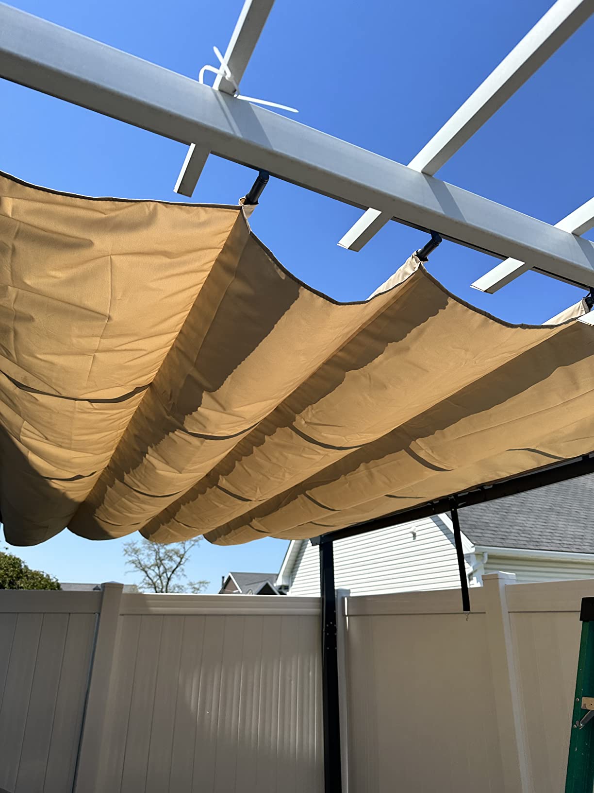$11/mo - Finance Tangkula 10x12 Ft Pergola, Heavy-Duty Aluminum Outdoor ...