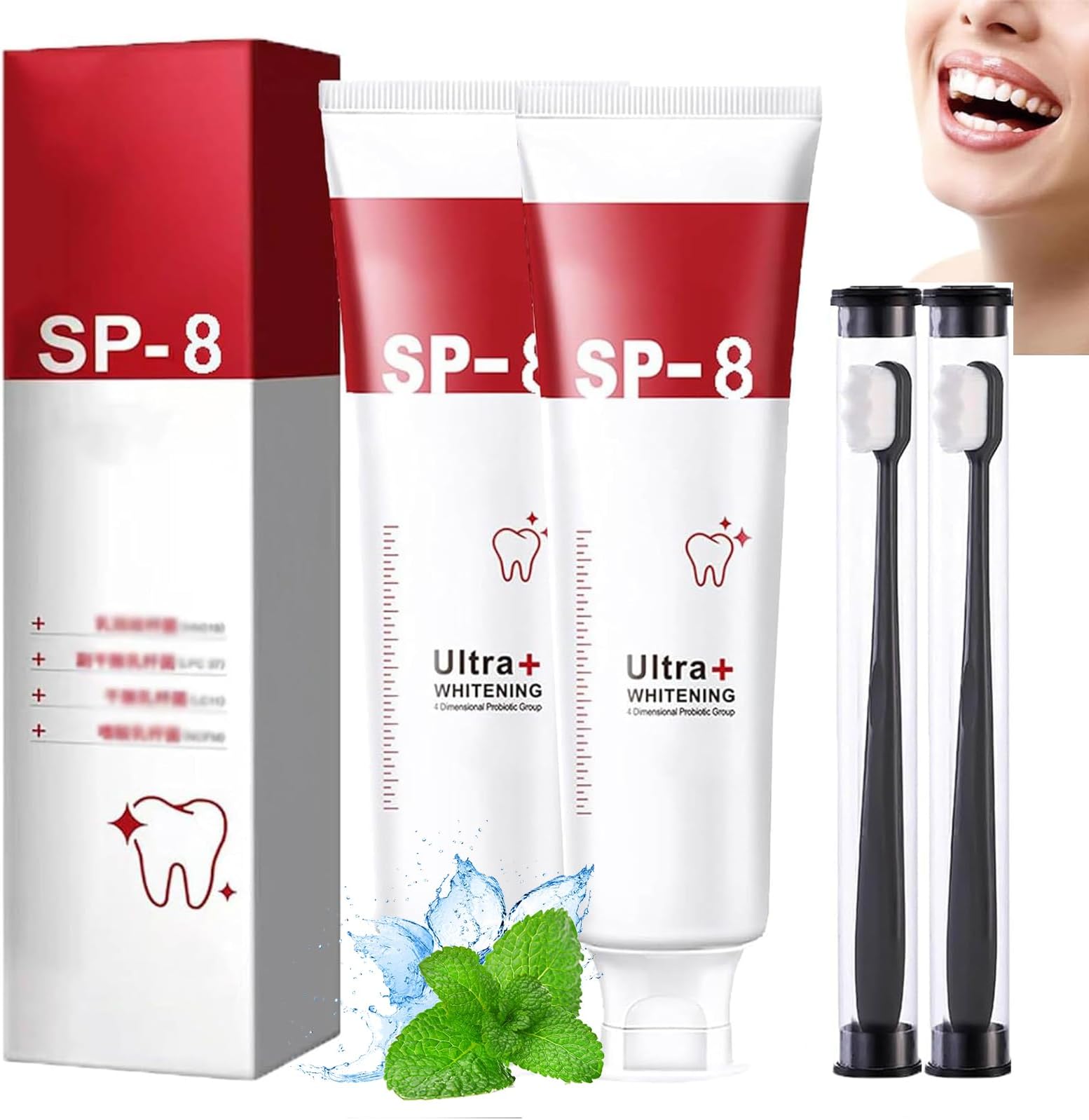 Amazon.com: SP-8 Ultra Whitening Toothpaste, SP8 Probiotic Toothpaste ...