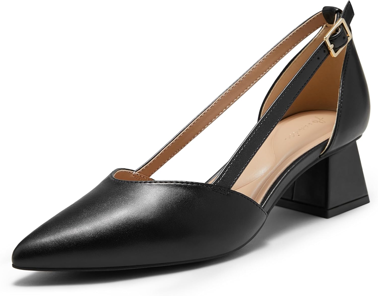 Amazon.com | Arromic Women's Low Chunky Heels Pointed Closed Toe Pumps ...